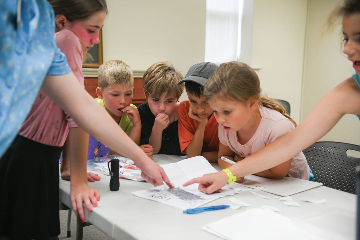 Kids help solve the mystery of the library’s missing mascot