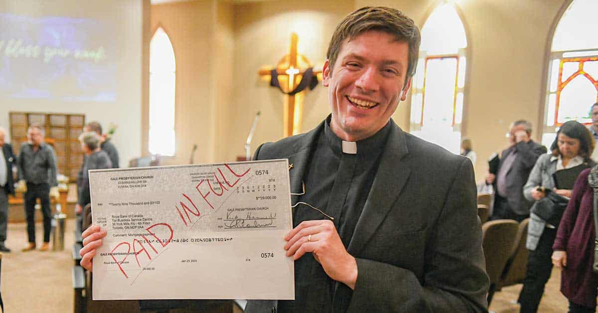 Elmira church celebrates the burning of its mortgage